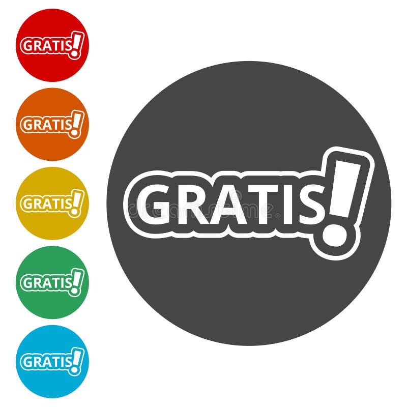 Gratis Icon, Gratis Sign, Simple Vector Logo Stock Vector ...