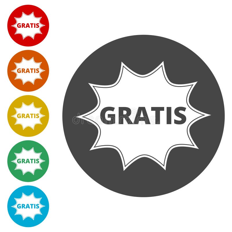 Gratis icon, Gratis sign stock vector. Illustration of advertising ...