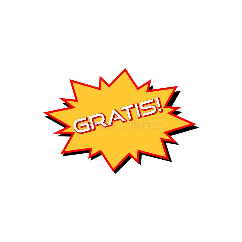 Gratis icon, Gratis sign stock vector. Illustration of long - 175545286