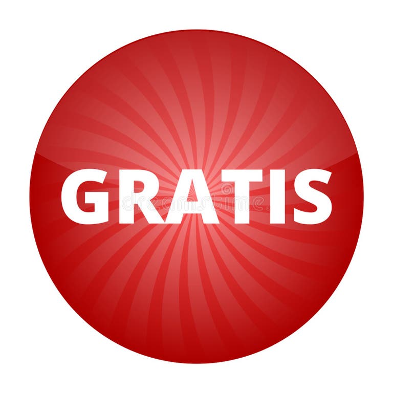 Gratis Red Sign, Button, Icon Stock Vector - Illustration of good ...