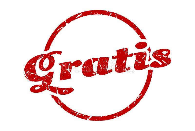 Gratis Sign. Gratis Round Vintage Stamp Stock Vector - Illustration of ...