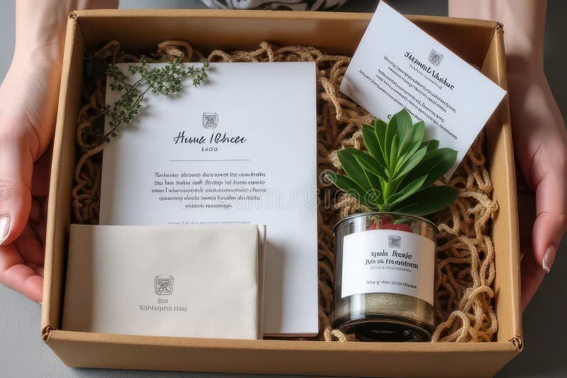 Gratitude Gathering in a Gorgeous Gift Package Stock Illustration ...