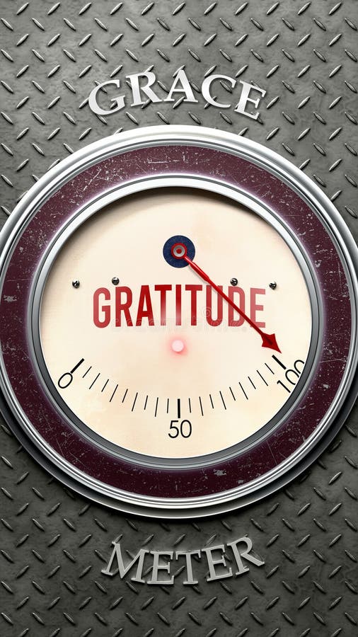 Gratitude and Grace that is Hitting a Full Scale, Showing a Very High ...