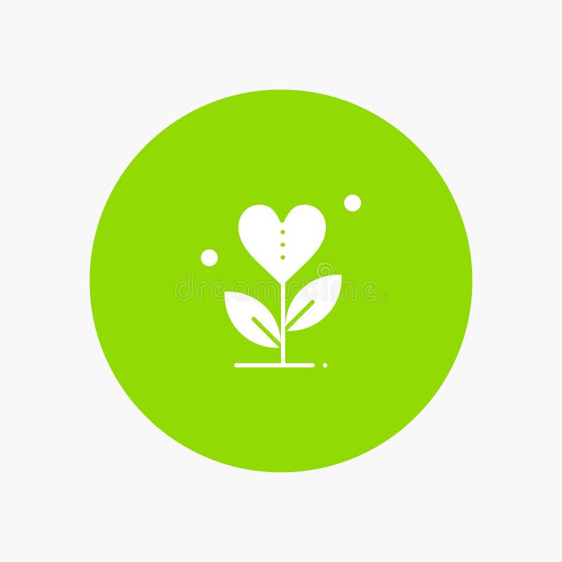 Gratitude, Grow, Growth, Heart, Love Flat Color Icon. Vector Icon ...