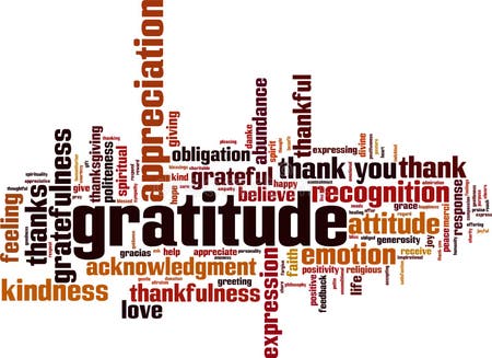 Gratitude word cloud stock vector. Illustration of gratitude - 156487649