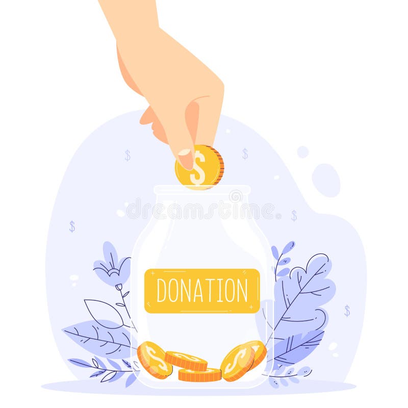 Gratuity Concept. Jar of Tips. Good Feedback or Donation for the Great ...