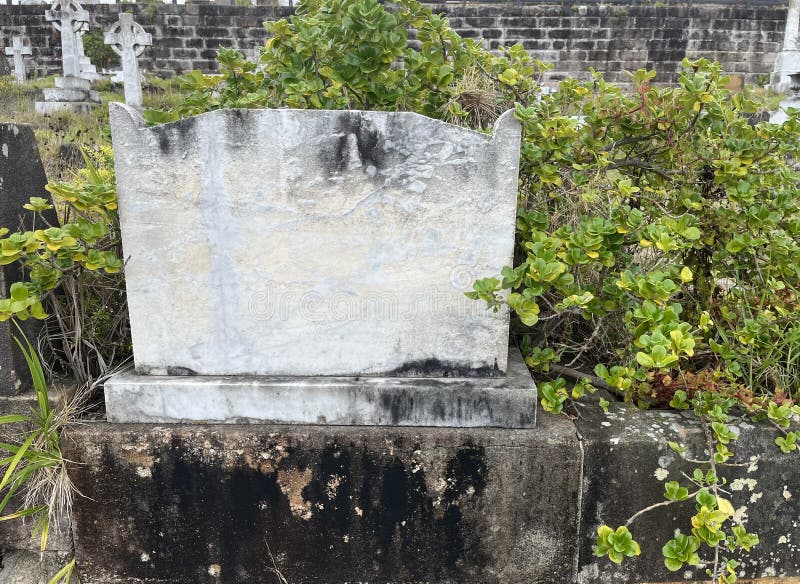 Grave Plaque Empty Space for Your Inscription Stock Photo - Image of ...