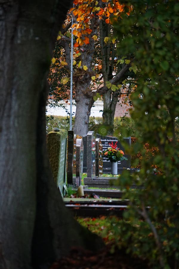 Grave Yard Where Grave Stones are in Memory of the Deceased ...