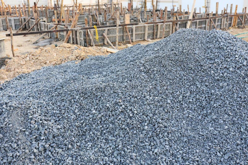 Gravel for Construction Industry Stock Image - Image of construction ...