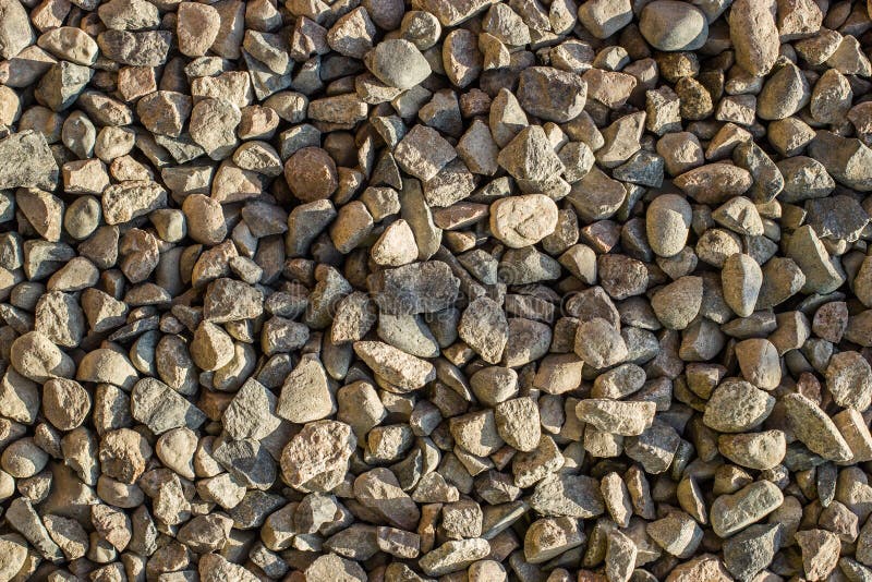 Gravel or Crushed Stone in Natural Light Texture Stock Image - Image of ...