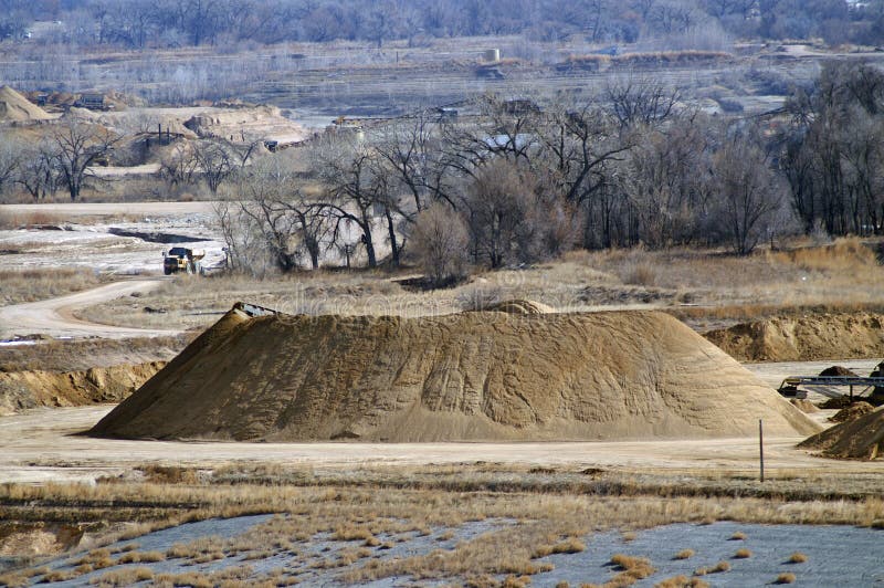 Gravel pile stock photo. Image of strip, clear, land - 50156318
