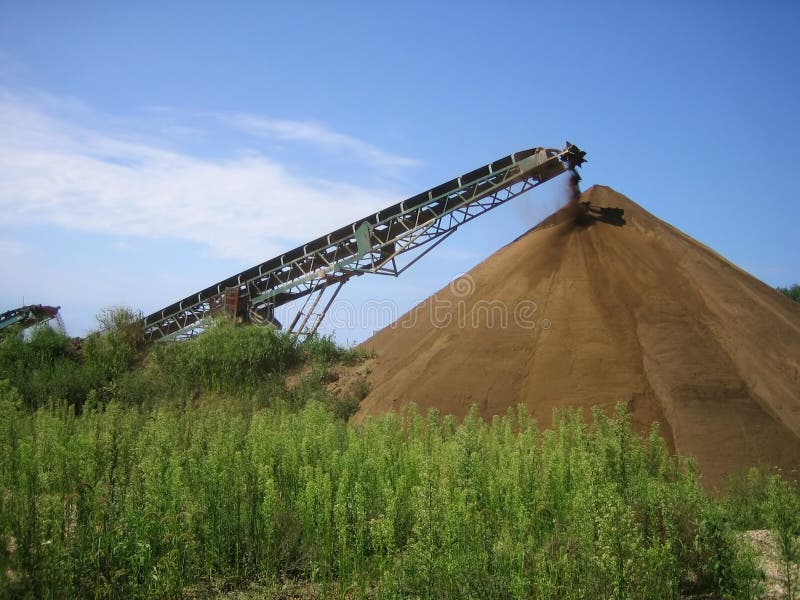 Gravel pit stock photo. Image of dangerous, industry, transport - 234840