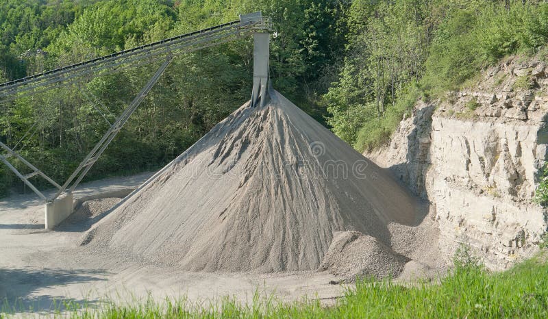 Gravel pit stock image. Image of crop, open, quarry, machine - 55105215