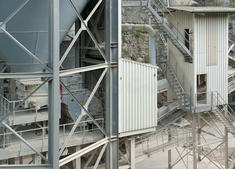 Gravel pit stock image. Image of machine, stack, resource - 55105351