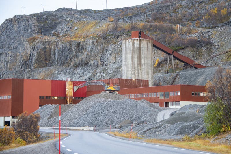 Gravel Quarry stock photo. Image of technology, environment - 392967934