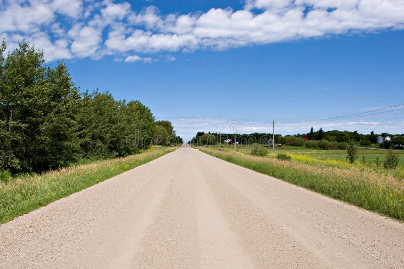 Gravel Road stock image. Image of vanish, rural, daytime - 313913