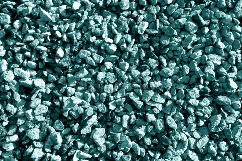 Gravel Stone Close-up Pattern Cyan Toned Stock Image - Image of ...