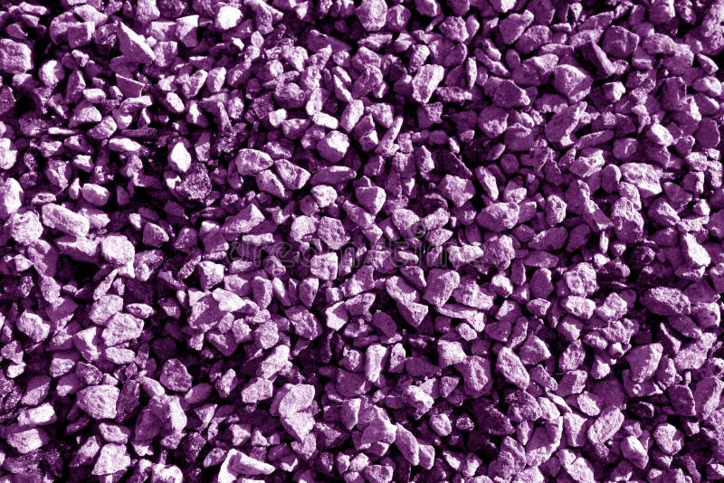Gravel Stone Close-up Pattern in Violet Tone Stock Photo - Image of ...
