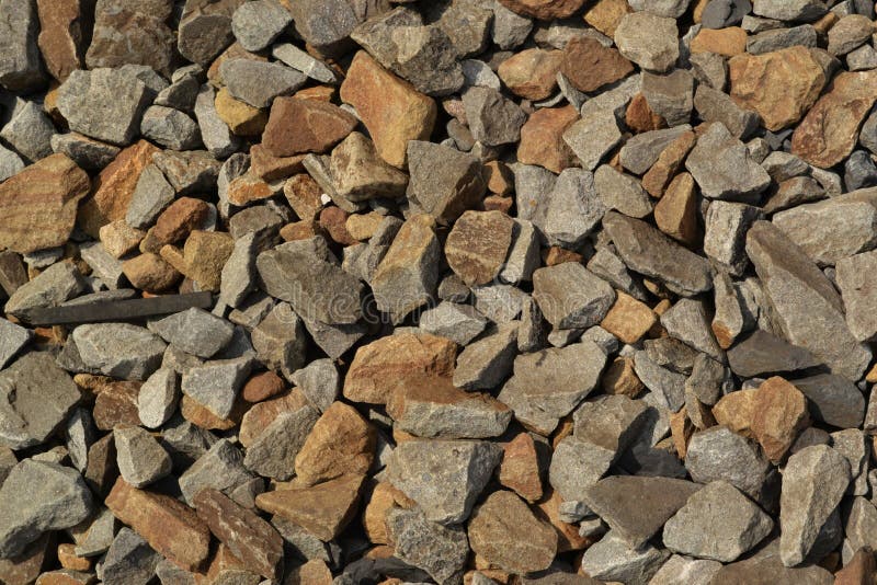 Gravel Shingles Stone Construction Background or Texture. Stock Photo ...