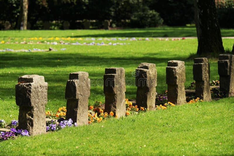 Graves on a cemetery stock image. Image of historically - 115233669