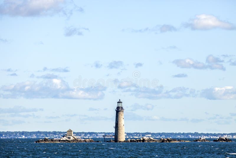 Graves Lighthouse stock photo. Image of outdoor, united - 35021156