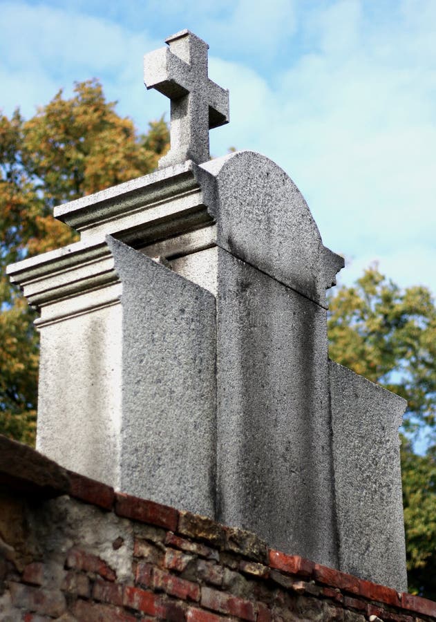 Gravestone with Cross stock image. Image of funeral, grave - 60637283