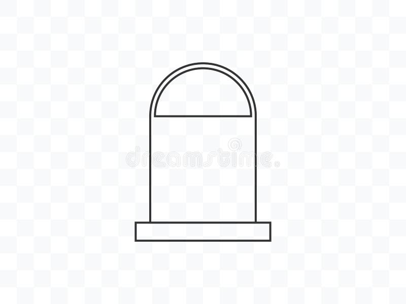 Gravestone, Graveyard, Rip Icon. Vector Illustration, Flat Design Stock ...