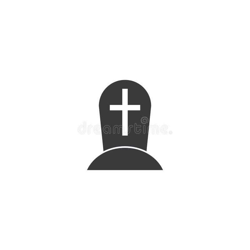 Gravestone icon stock vector. Illustration of monastery - 177782455