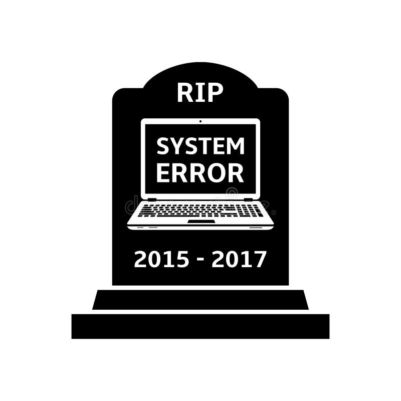 Grave on Laptop Computer, Dependence on the Digital World Concept, 3d ...