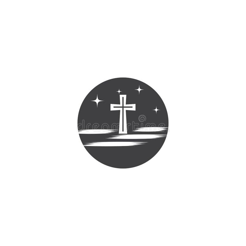 Gravestone Logo Template Vector Symbol Stock Vector - Illustration of ...