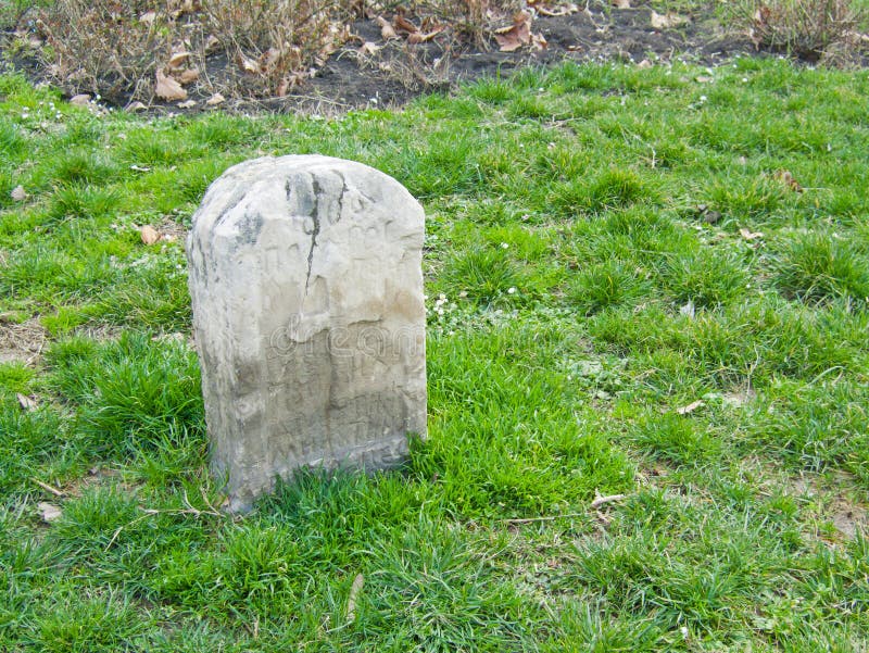 Gravestone on the Field of Honour in on the Grebberberg Where a Lot of ...