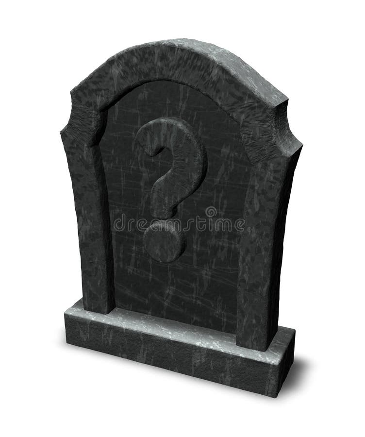 Dead by question mark stock illustration. Illustration of death - 35101696