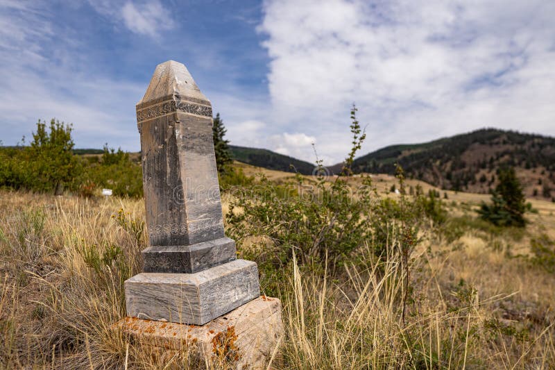 Graveyard in Colorado. stock photo. Image of terrain - 288906984