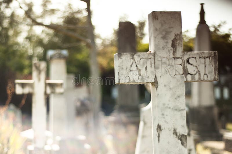 Graveyard crosses stock image. Image of pass, dead, cemetery - 50403749