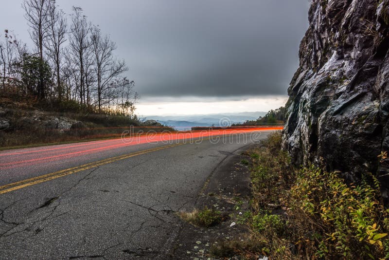 Graveyard Fields Overlook in the Smoky Mountains in North Carolina ...