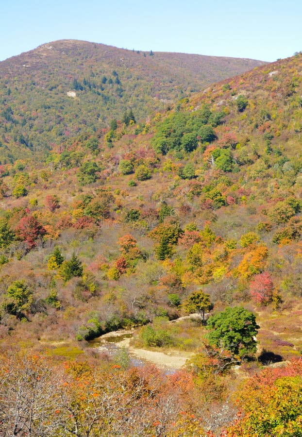 Graveyard Fields Section of the Blue Ridge Parkway Stock Image - Image ...