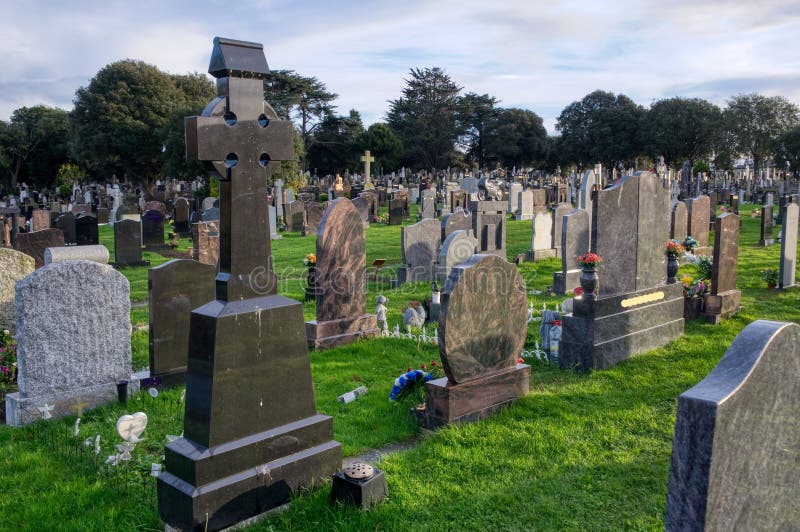 Graveyard editorial photography. Image of gravestone - 260838457