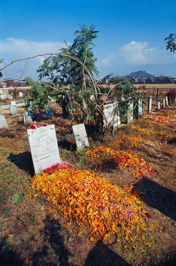 Indian Graveyard Srinagar Jammu and Kashmir India Stock Photo - Image ...
