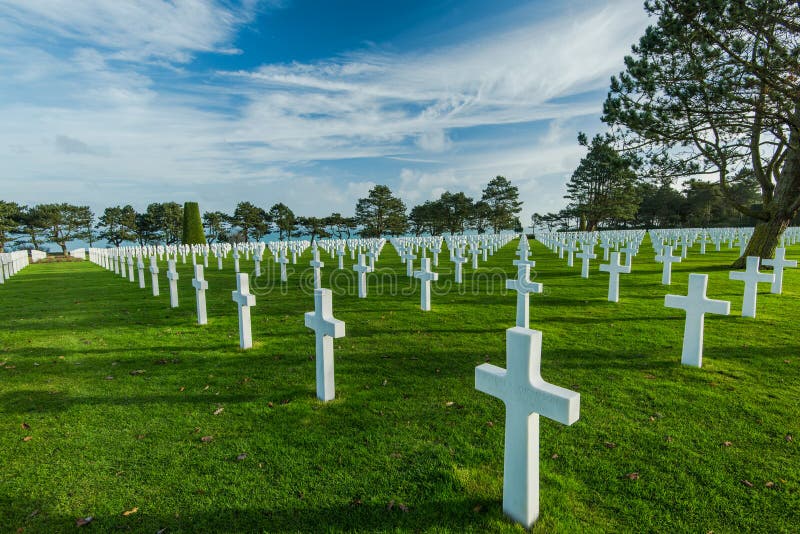 Graveyards of Fallen Soldiers in Normandy Editorial Image - Image of ...