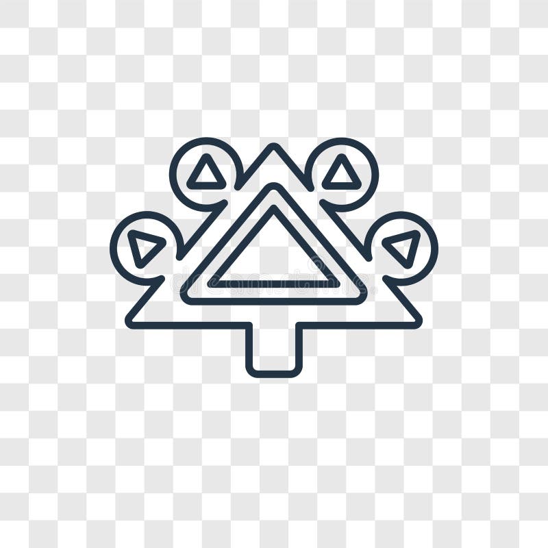 Gravity Concept Vector Linear Icon Isolated on Transparent Background ...