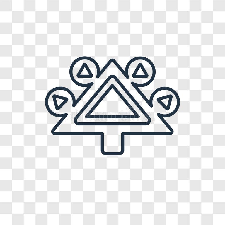 Gravity Concept Vector Linear Icon Isolated on Transparent Background ...