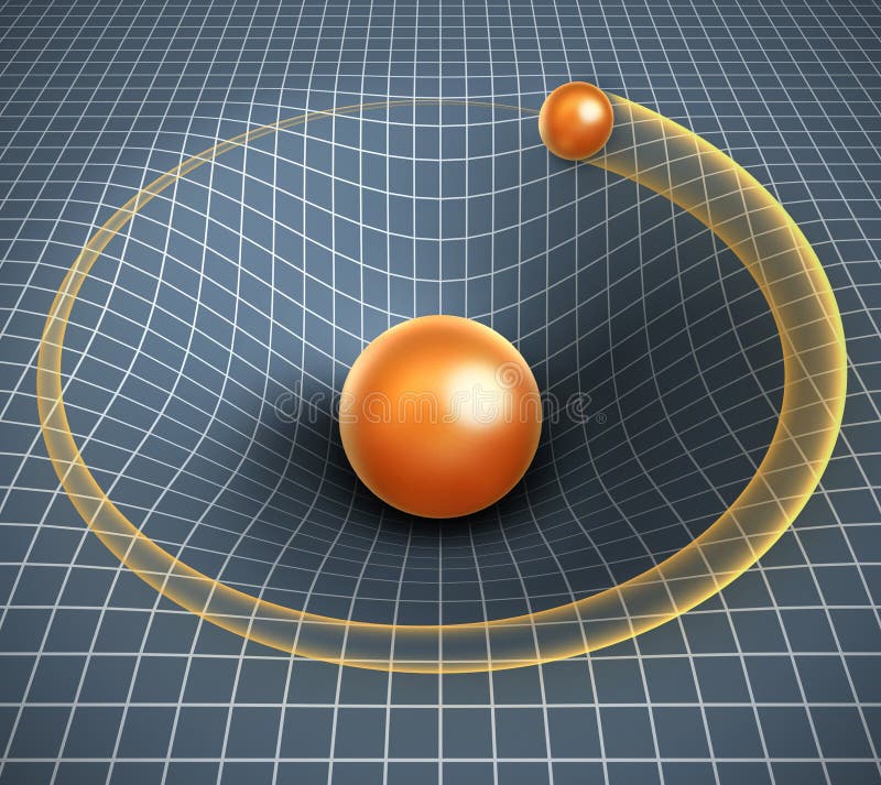 Gravity 3d Illustration - Object Affecting Space / Time and Other ...