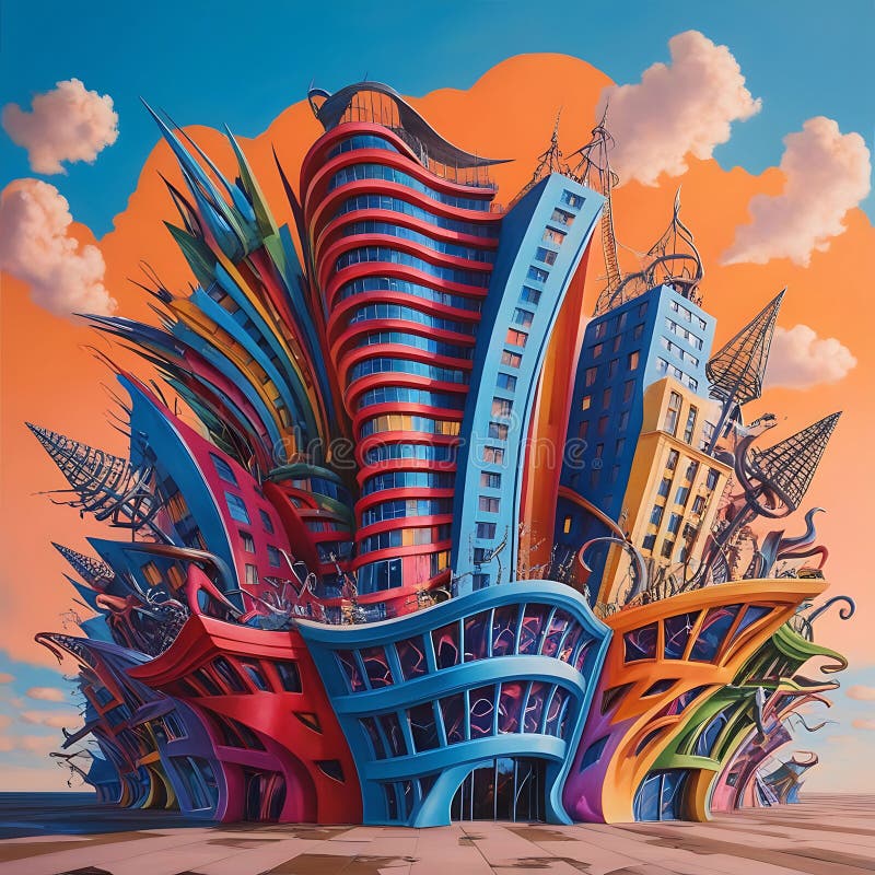 Gravity-Defying Buildings with Vibrant Colors and Impossible Angles ...