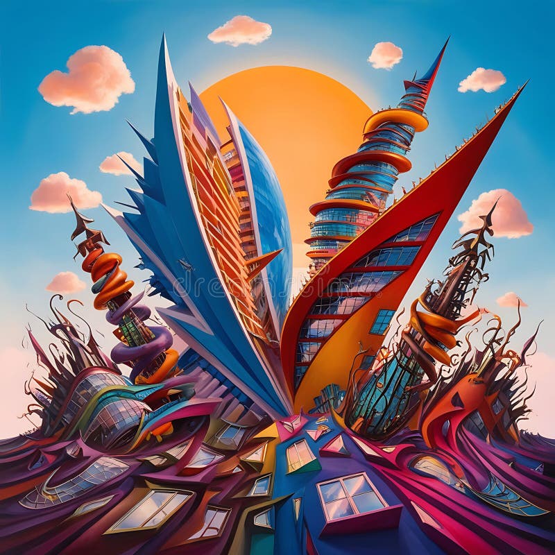 Gravity-Defying Buildings with Vibrant Colors and Impossible Angles ...