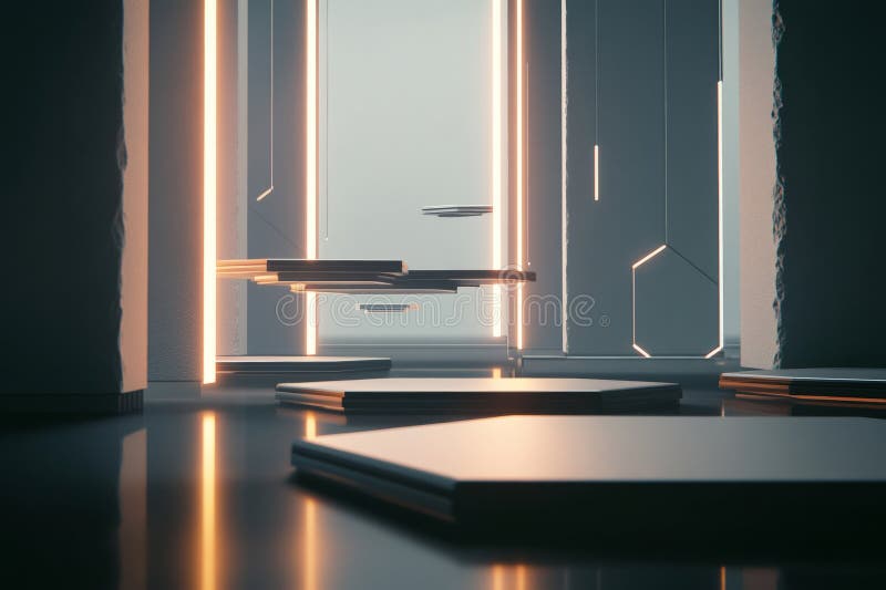 A Gravity-defying 3D Structure Where Hexagonal Platforms Levitate in ...