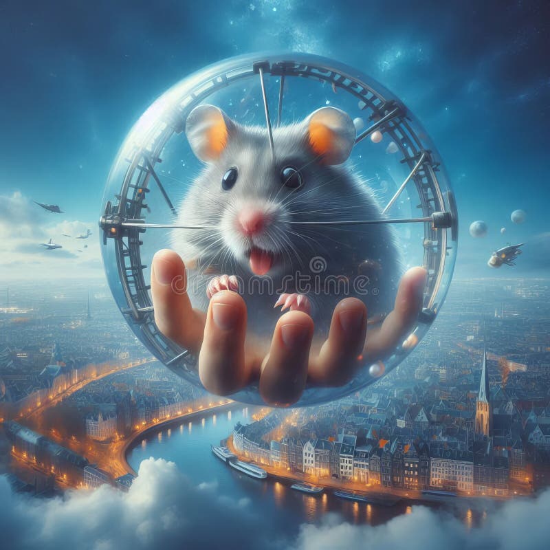 Gravity Defying Hamster Ball Stock Illustration - Illustration of ...