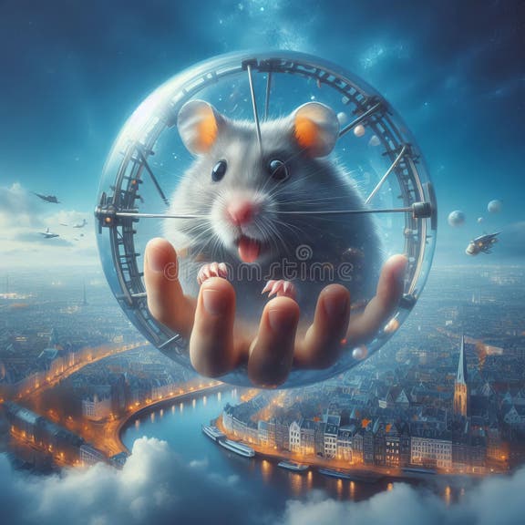 Gravity Defying Hamster Ball Stock Illustration - Illustration of ...