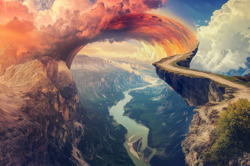 A Gravity Defying Landscape Where Rivers Flow Upwards, Mountains Float ...