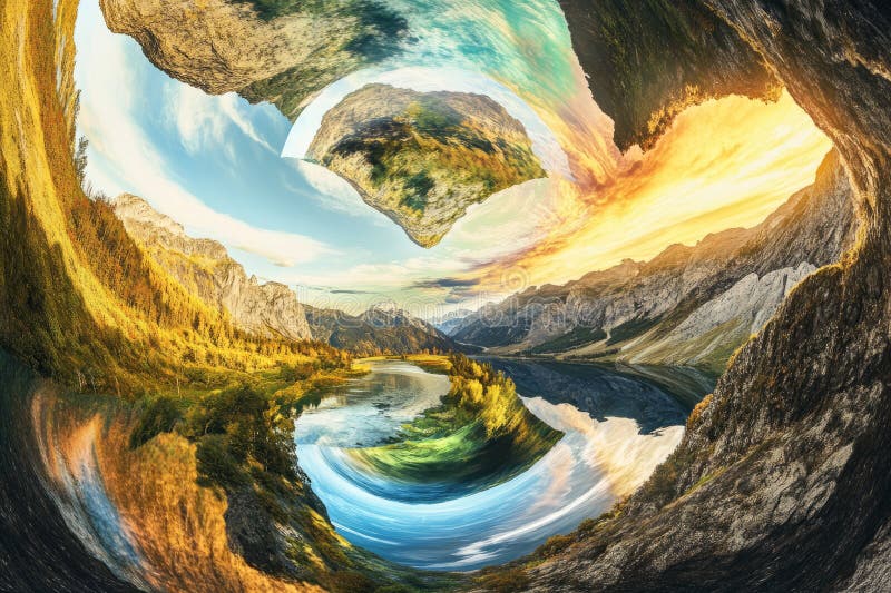 A Gravity Defying Landscape Where Rivers Flow Upwards, Mountains Float ...