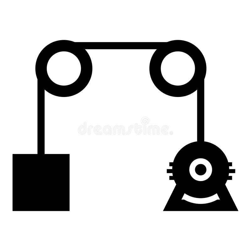 Gravity Engine Icon Black Color Vector Illustration Image Flat Style ...
